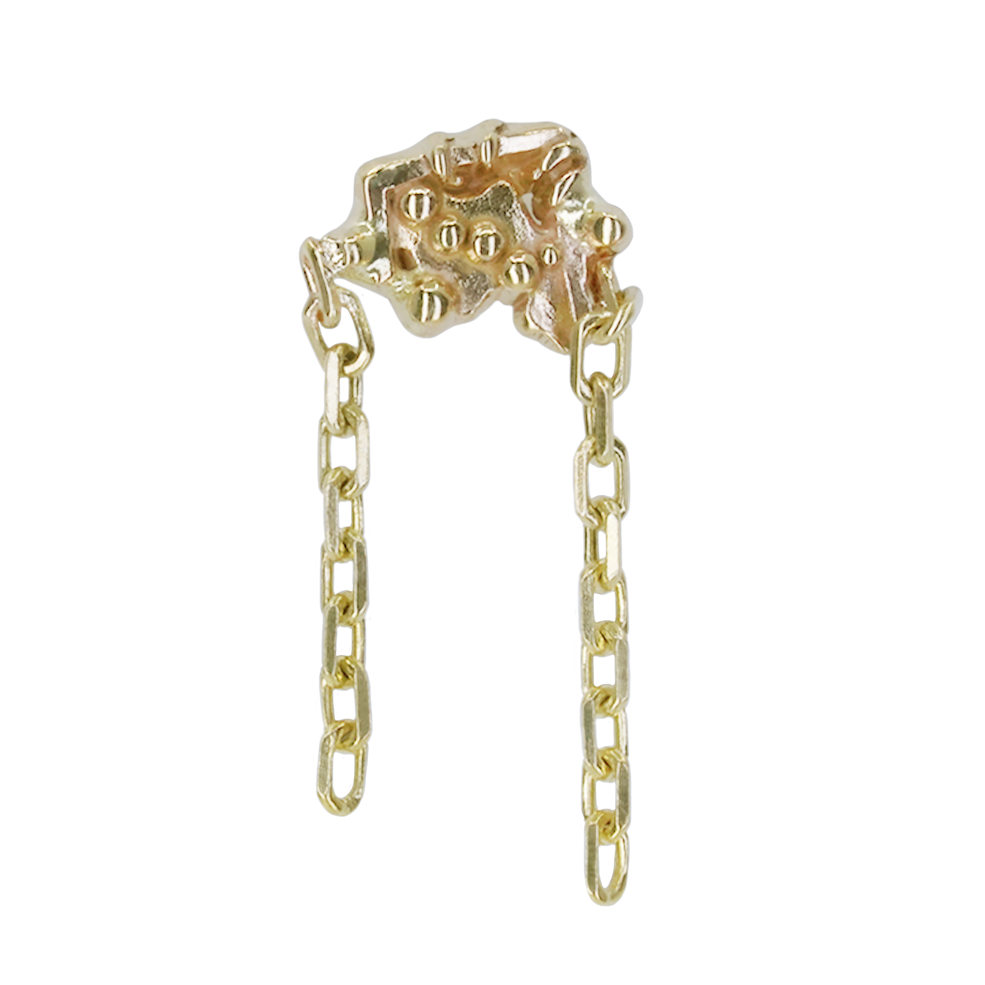 Nugget Chain Drop Threadless End – So Gold Studios